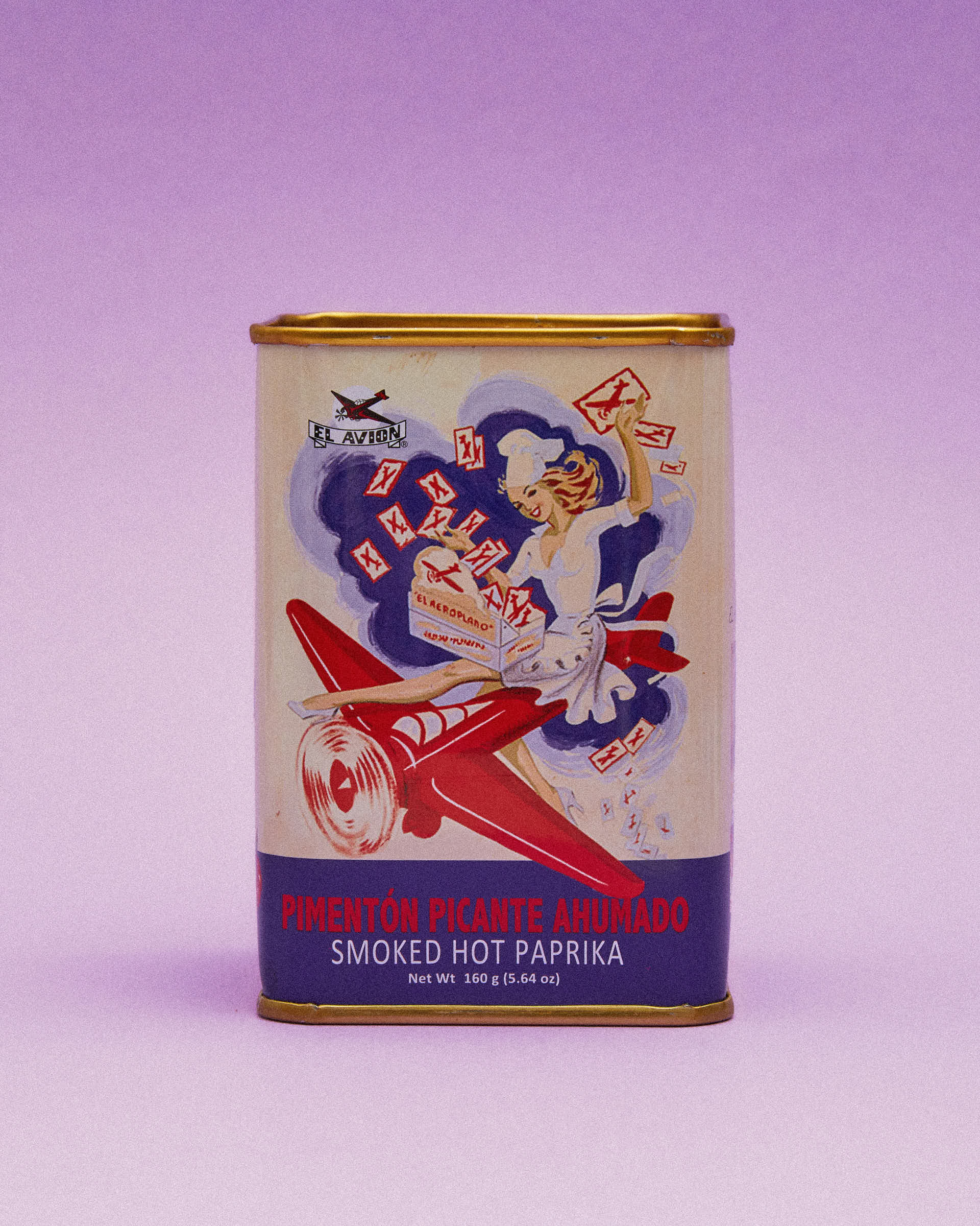 Pimentón Picante Ahumado lata vintage | Especias naturales El Avion ...
